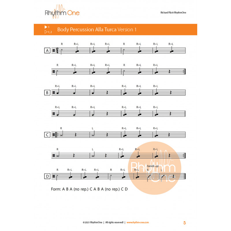 Body Percussion Alla Turca (Richard Filz) – English Version